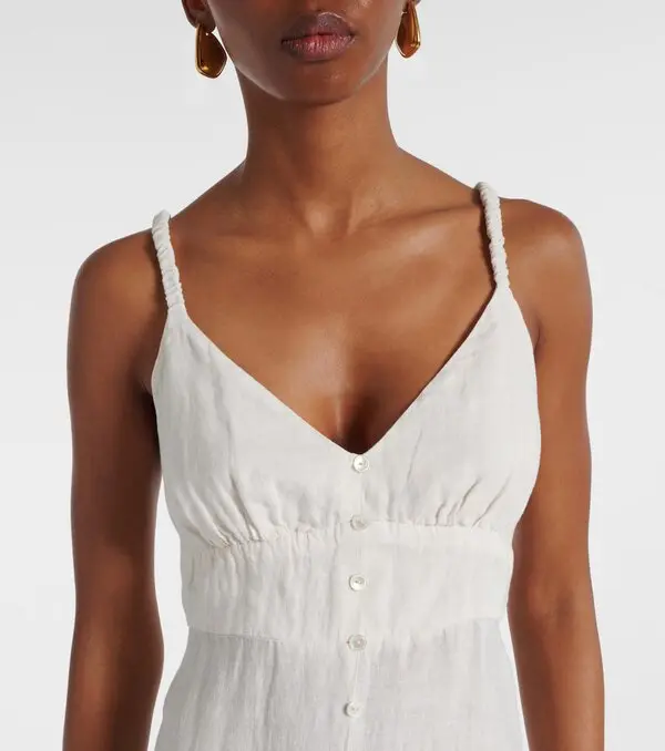 Velvet By Graham & Spencer Janet Linen Midi Dress