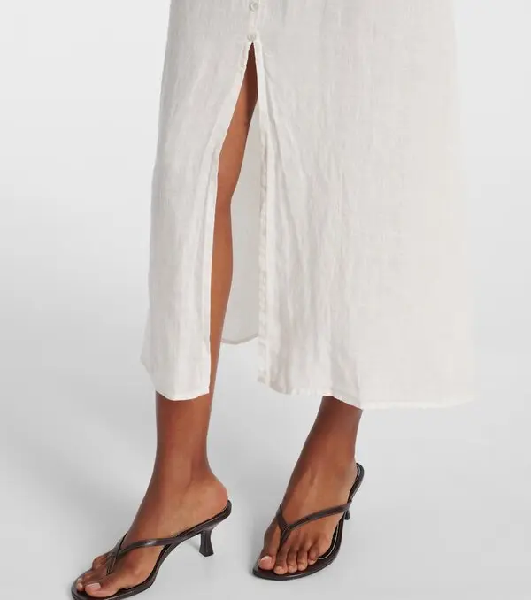 Velvet By Graham & Spencer Janet Linen Midi Dress