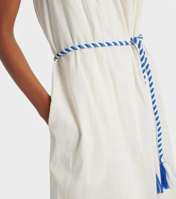 Velvet By Graham & Spencer Juliette Embroidered Cotton Midi Dress
