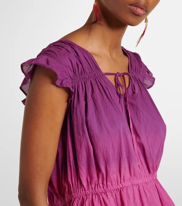 Velvet By Graham & Spencer Kaia Gathered Top - Pink