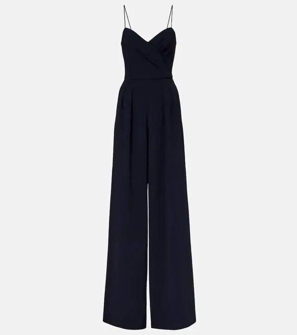 Max Mara Elegante Periodi Cady Jumpsuit - Blue
