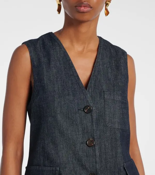 Max Mara Denim Waistcoat
