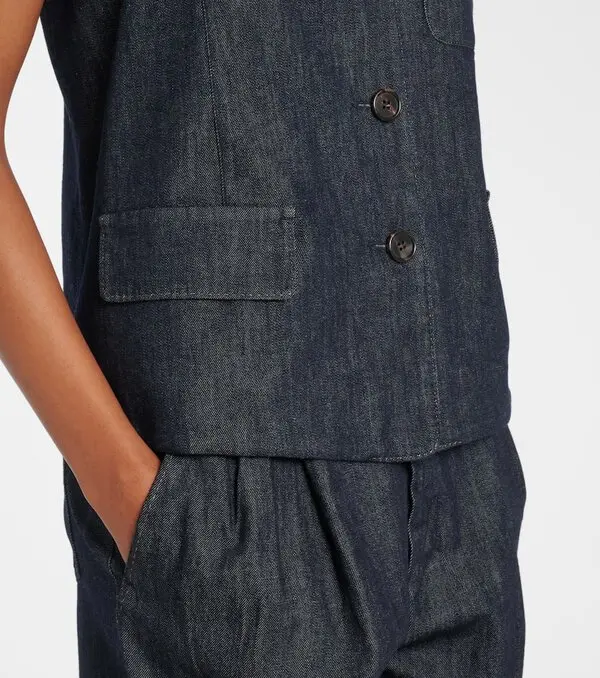 Max Mara Denim Waistcoat