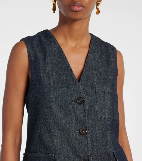 Max Mara Denim Waistcoat