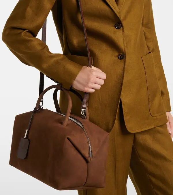 Max Mara Holdall Medium Leather Shoulder Bag - Brown