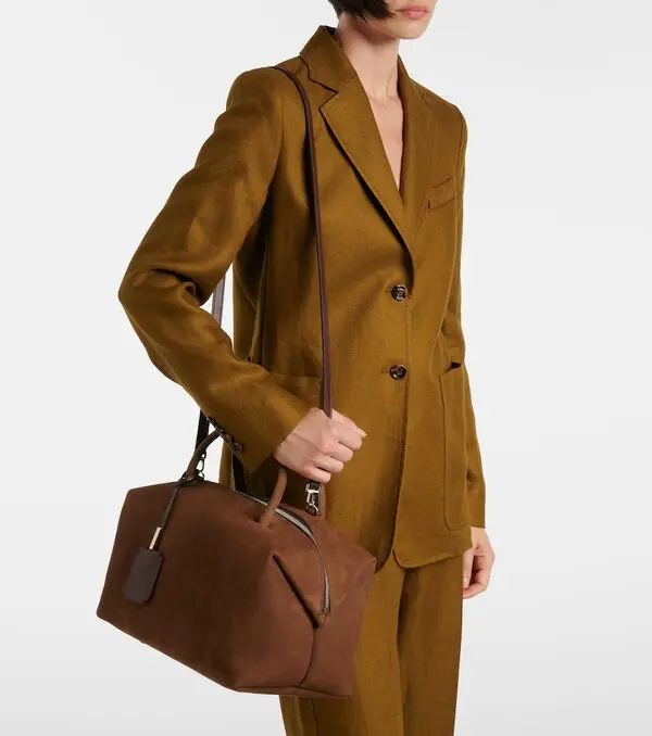 Max Mara Holdall Medium Leather Shoulder Bag - Brown