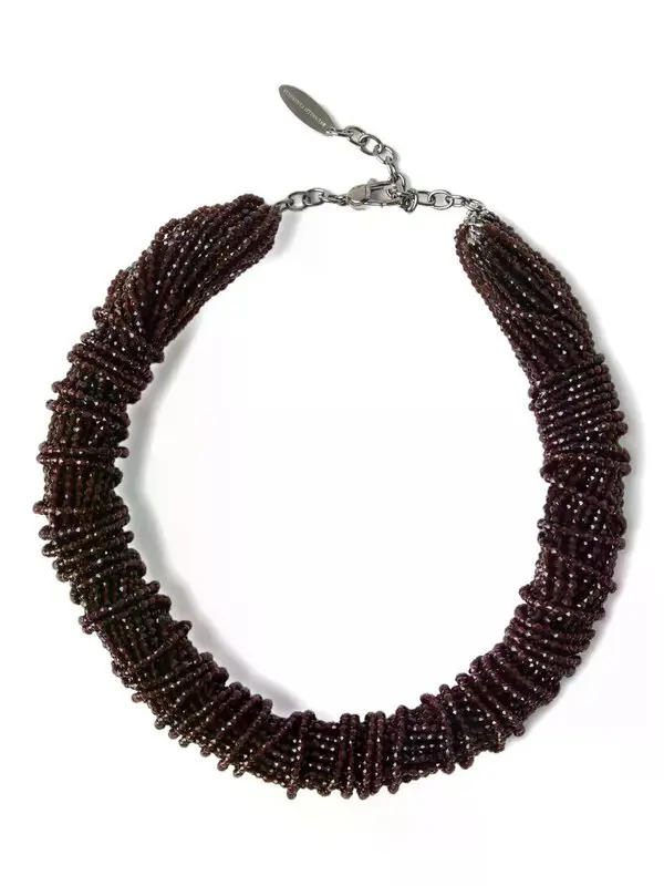 Brunello Cucinelli Bead-detailing Necklace - Brown