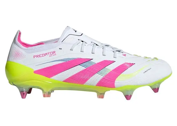 Adidas Predator Elite Sg - Cloud White/lucid Pink/lucid Lemon