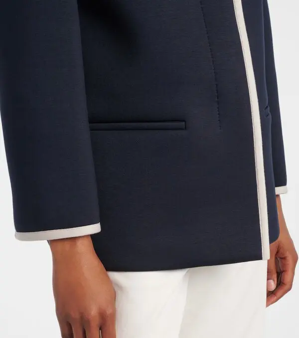 Max Mara Single-breasted Jersey Blazer