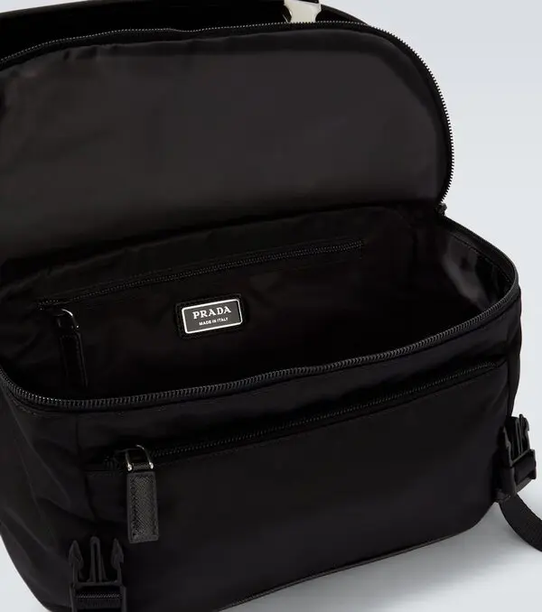 Prada Re-nylon And Leather-trimmed Shoulder Bag