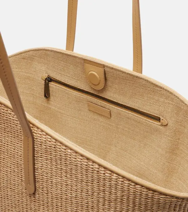 Brunello Cucinelli Monili Raffia-effect Basket Bag