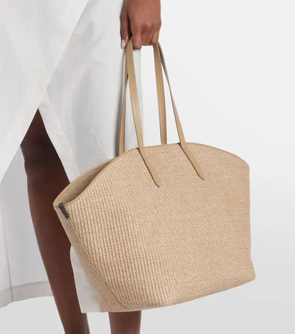 Brunello Cucinelli Monili Raffia-effect Basket Bag