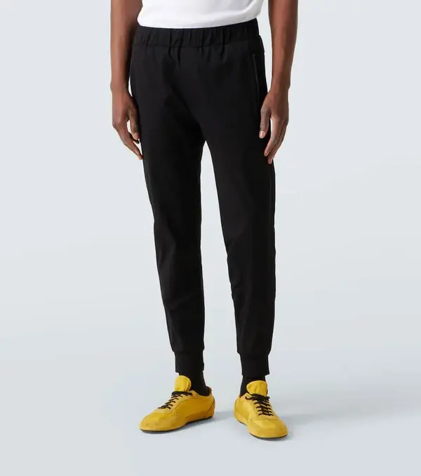 Prada Technical Cotton-blend Slim Pants