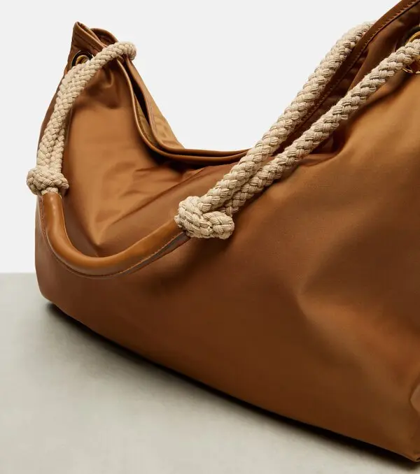 Prada Re-nylon Large Shoulder Bag - Brown