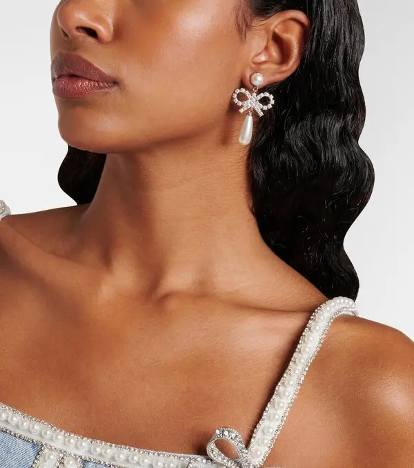 SELF-PORTRAIT Faux Pearl Drop Earrings