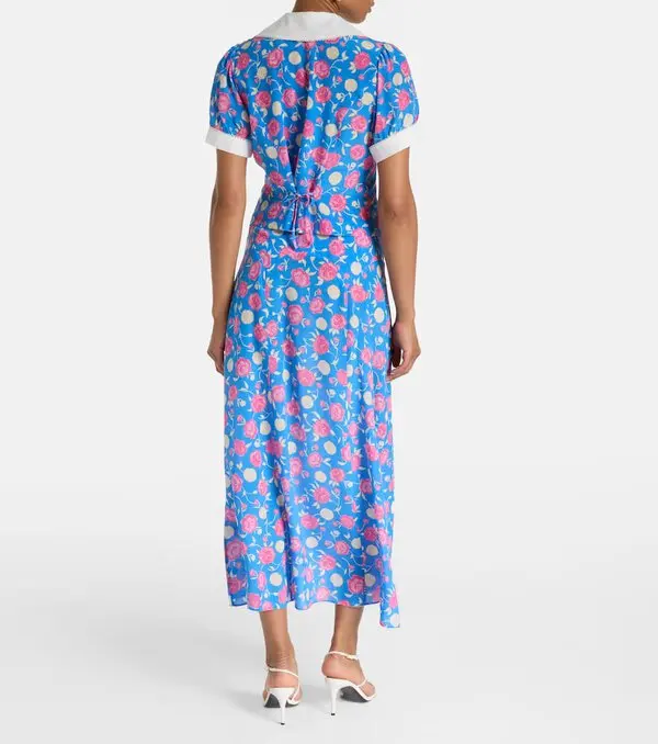 Rixo Zinia Floral Silk Blouse