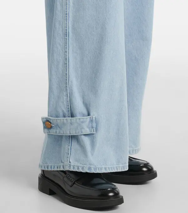 Max Mara Pugnale High-rise Wide-leg Jeans