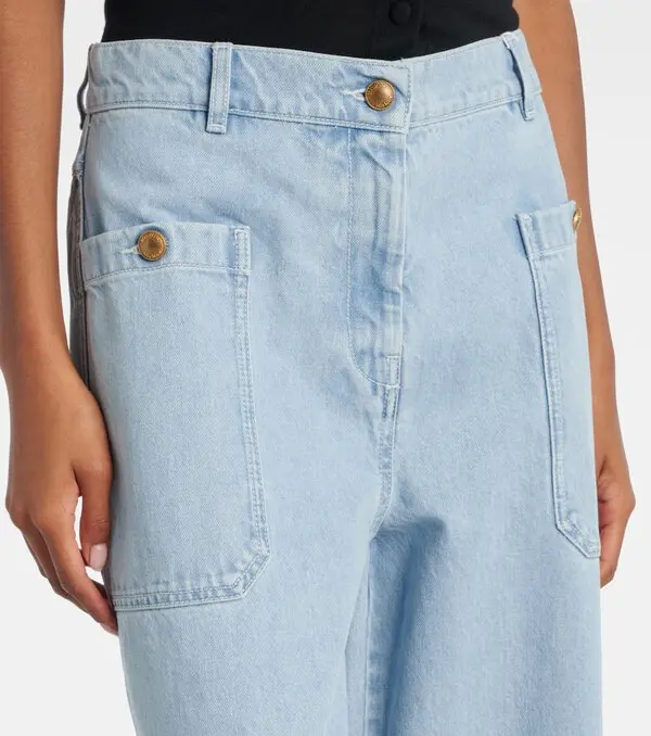 Max Mara Pugnale High-rise Wide-leg Jeans
