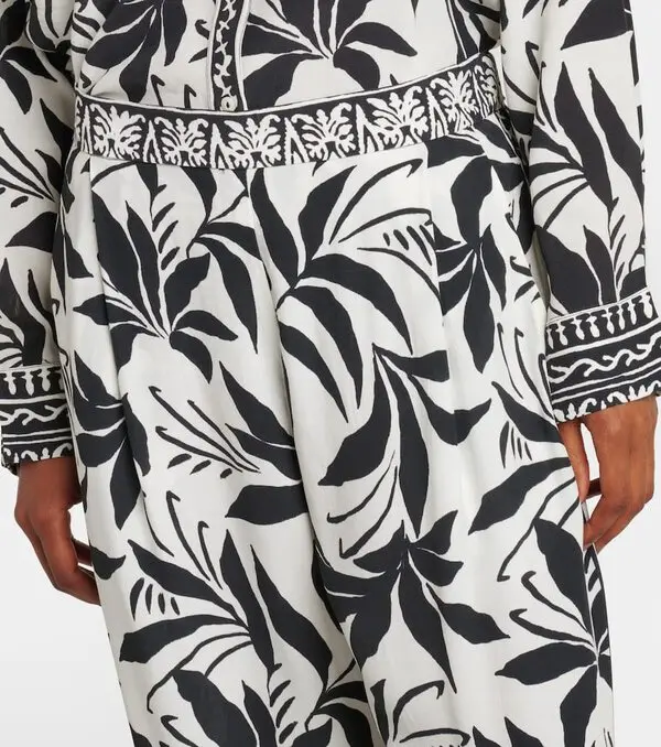 Velvet By Graham & Spencer Claudia Printed Palazzo Pants - Black