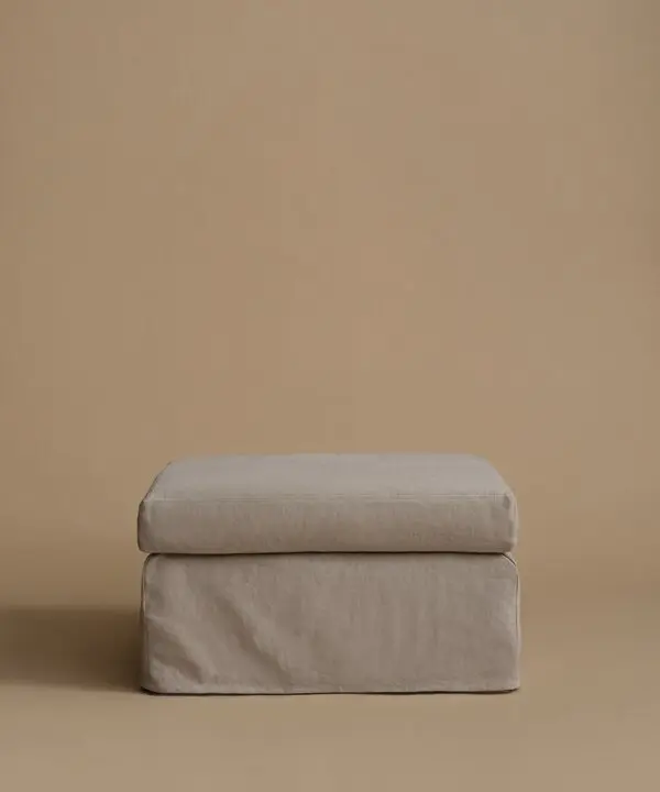Jenni Kayne Harbor Ottoman - Tan