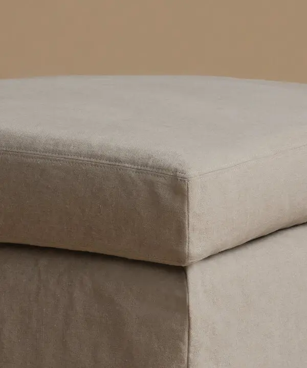Jenni Kayne Harbor Ottoman - Tan