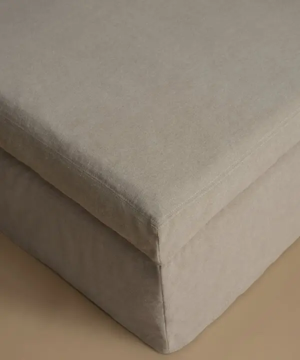 Jenni Kayne Harbor Ottoman - Tan