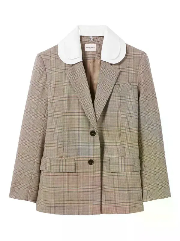 Claudie Pierlot Checked Tailored Blazer