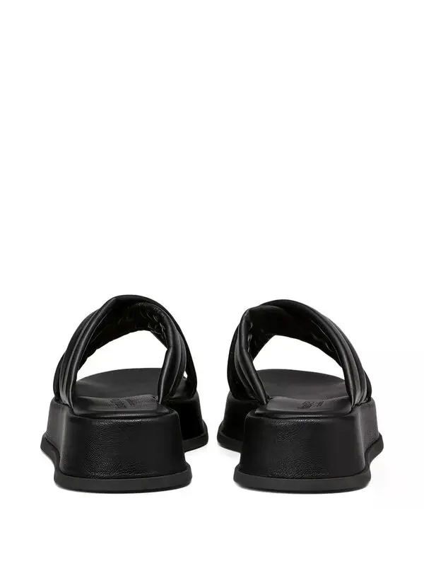 Marc O'polo Clara Crossover-strap Platform Sandals - Black