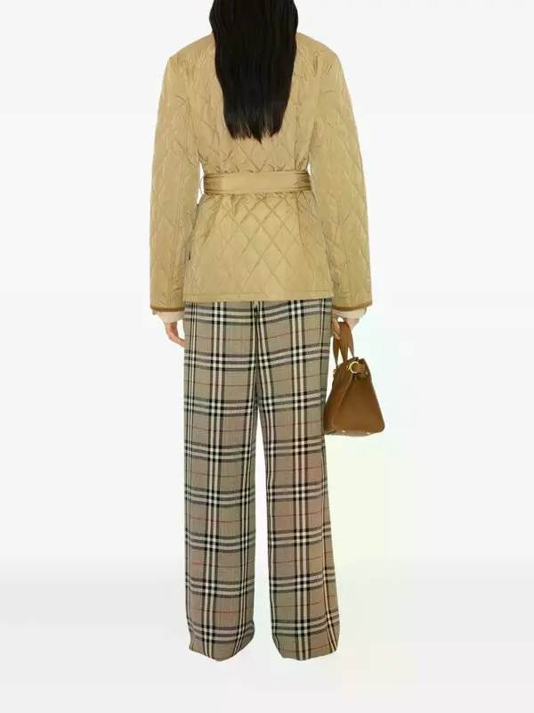 Burberry Quilted Belted Jacket