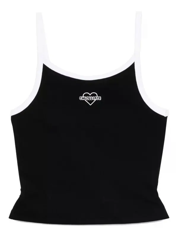 CHOCOOLATE Logo-embroidered Tank Top