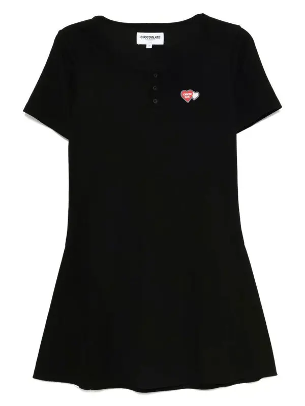 CHOCOOLATE Logo-patch Mini Dress