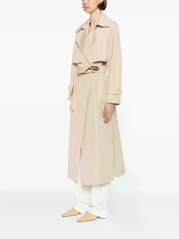 Akris Mulberry Silk Trench Coat