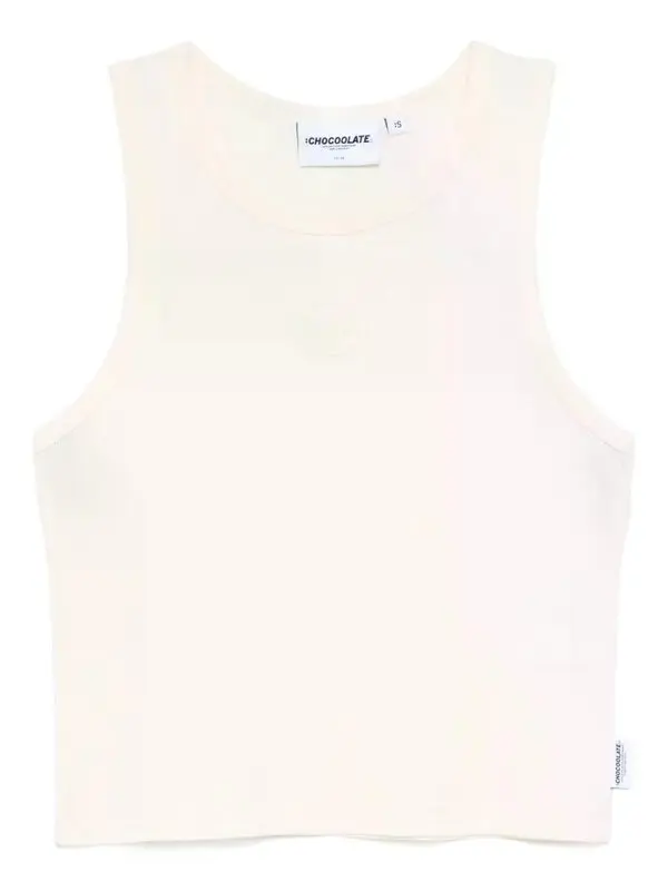 CHOCOOLATE Embossed-logo Tank Top - Neutrals