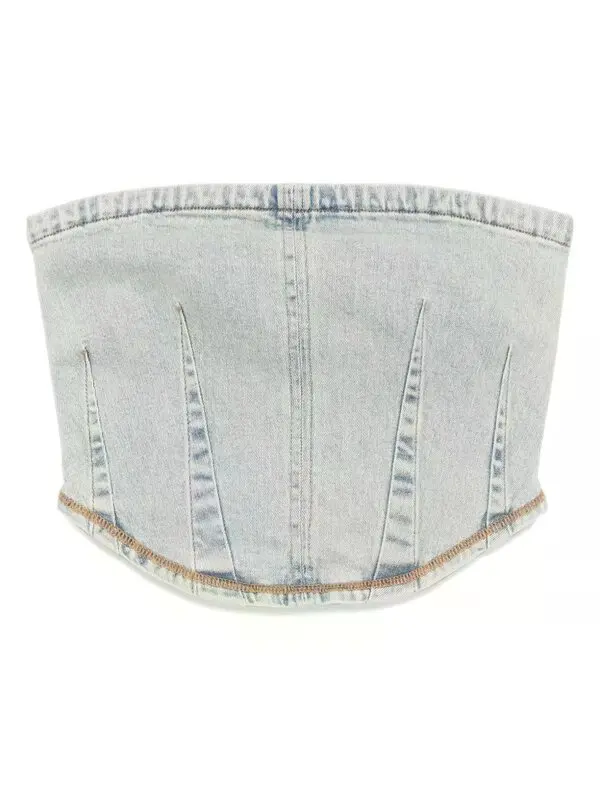 Izzue Sleeveless Denim Top - Blue
