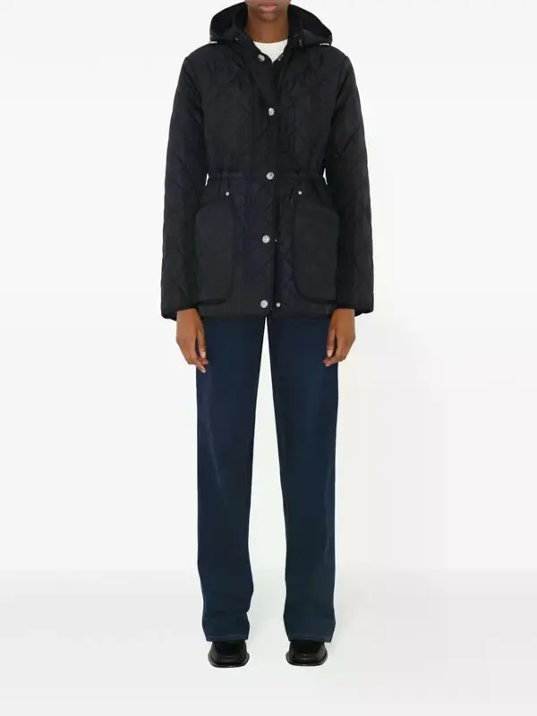 Burberry Quilted Jacket With Embroidered Equestrian Knight Motif
