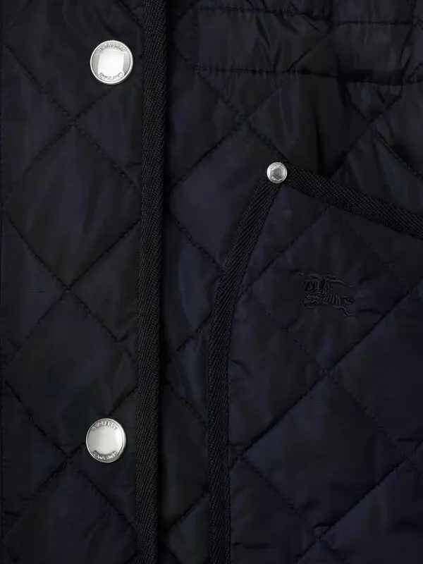 Burberry Quilted Jacket With Embroidered Equestrian Knight Motif