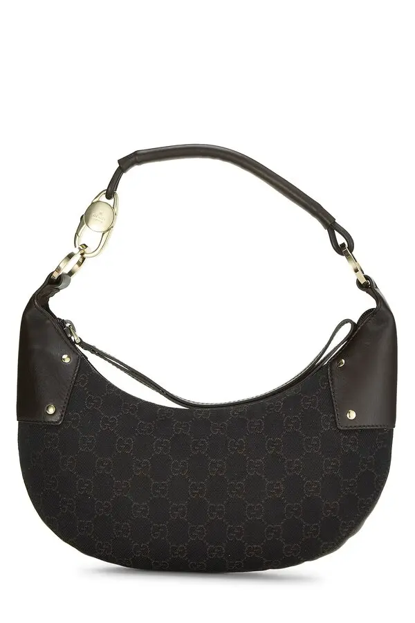 Gucci Gg Canvas Half Moon Hobo