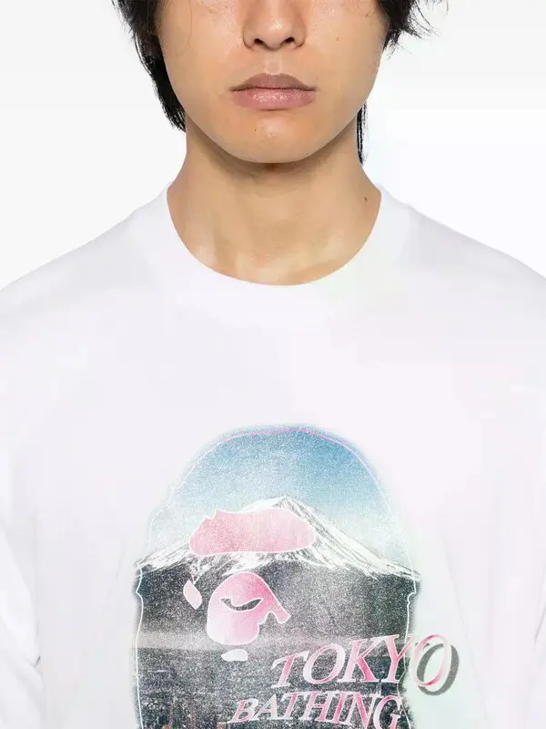 A BATHING APE Logo-printed T-shirt