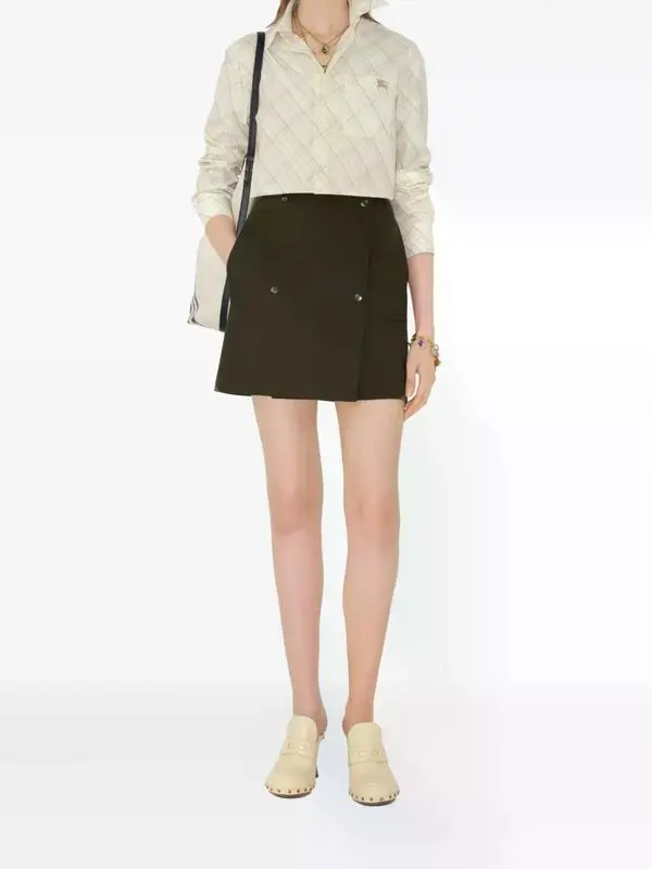 Burberry Mini Trench Skirt - Brown