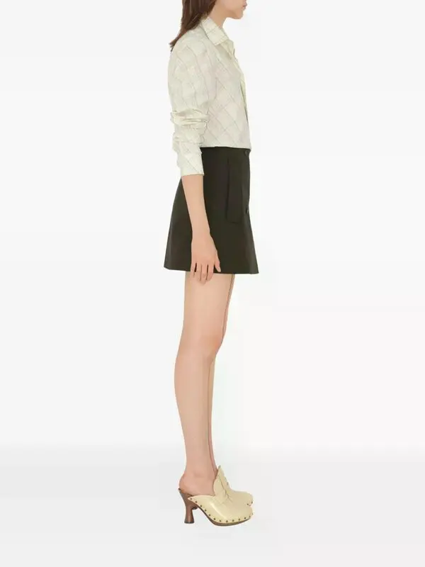 Burberry Mini Trench Skirt - Brown