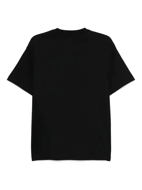 CHOCOOLATE Logo-embroidered T-shirt - Black