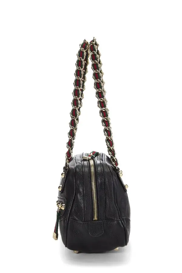 Gucci Leather Capri Zip Shoulder Bag