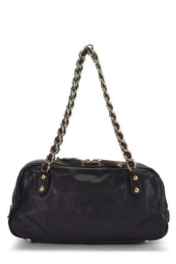 Gucci Leather Capri Zip Shoulder Bag