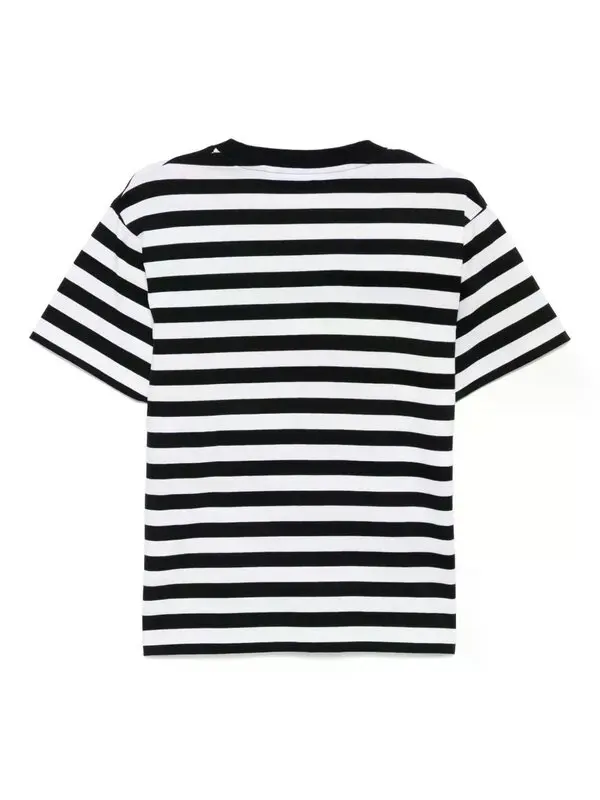 CHOCOOLATE Striped T-shirt - Black