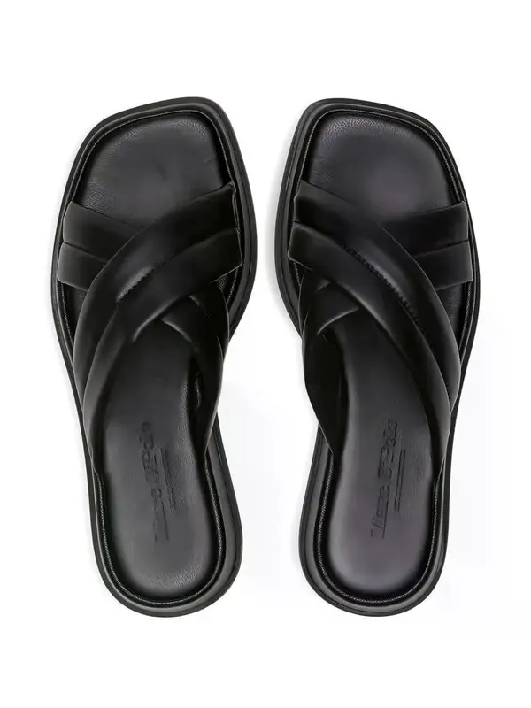 Marc O'polo Crossover-strap Platform Sandals - Black