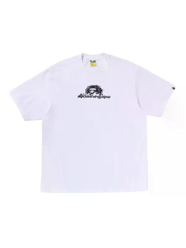 A BATHING APE Logo-graphic T-shirt - White