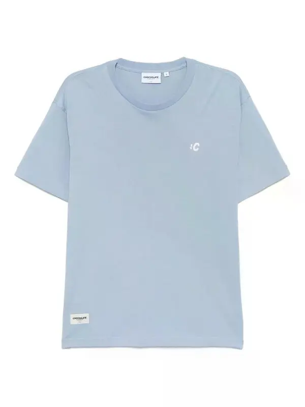 CHOCOOLATE Logo-embroidered T-shirt - Blue