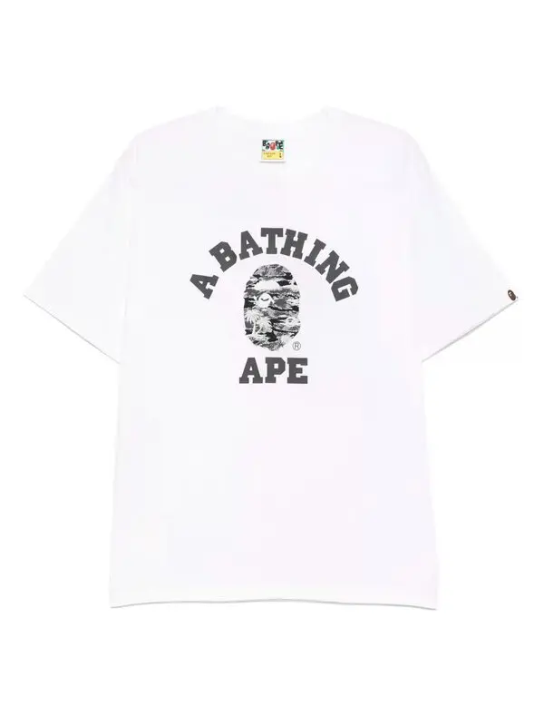 A BATHING APE Logo-printed T-shirt - White