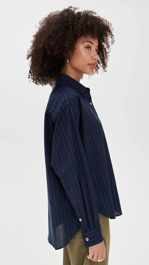 JAMIE HALLER The Weekend Striped Shirt