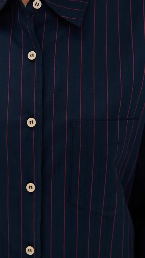 JAMIE HALLER The Weekend Striped Shirt